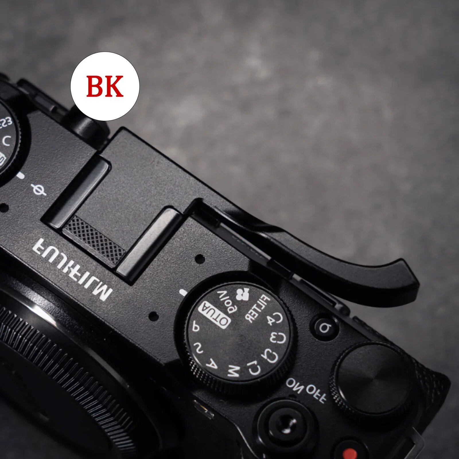 Новая металлическая ручка для пальцев для Fuji XM5, ретро, противоскользящая, с ромбовидным узором, ручка для большого пальца, высококачественные аксессуары для камеры