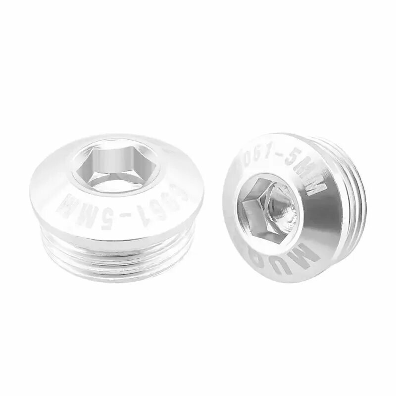 MUQZI Пылезащитные винты для педалей M14, Silver 5MM