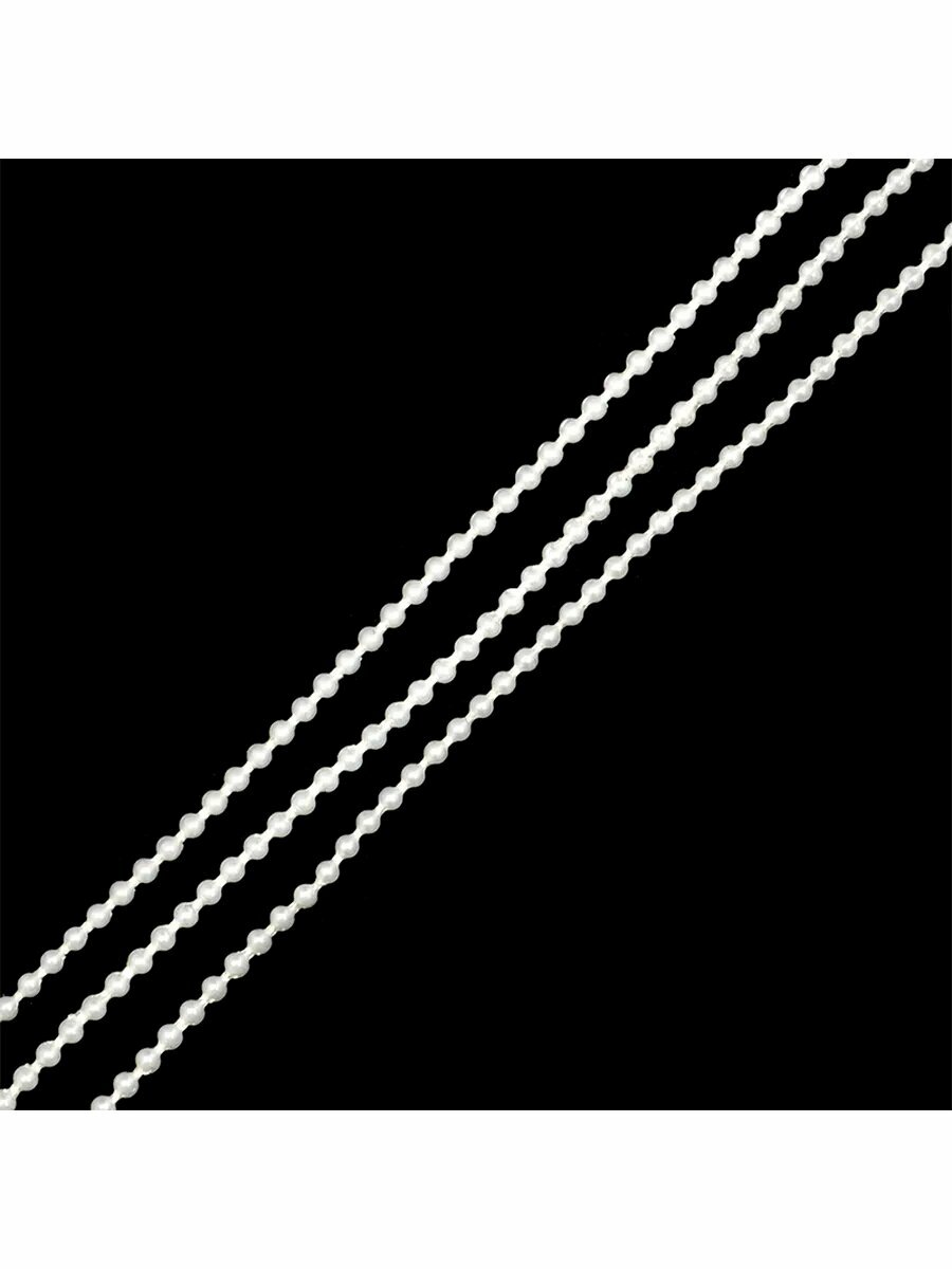 Бусины на бобине TBY. BWC. R1.5.1 1,5мм цв.1 белый уп.200 м