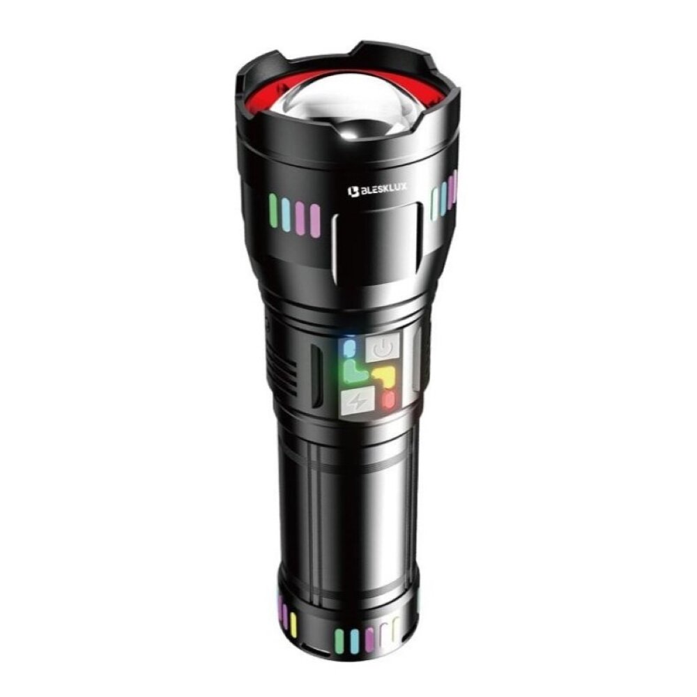 Фонарь BleskLux GT600 YM-BL518-1, black, черный, USB Type-C.