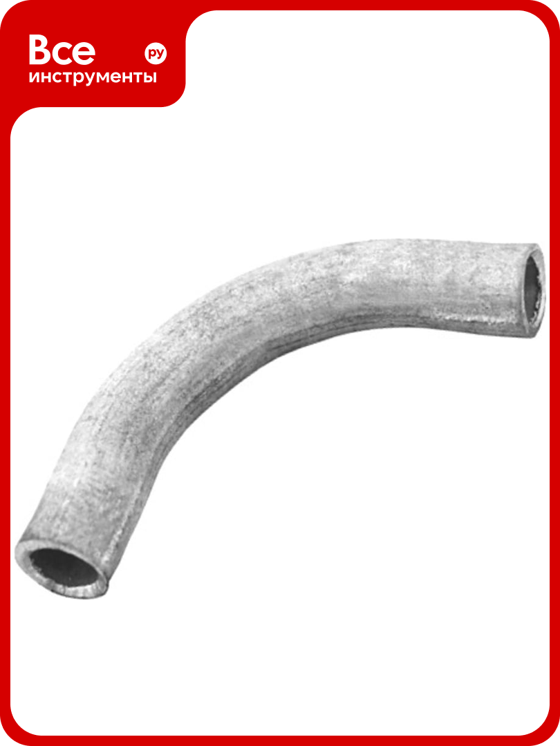 Стальной отвод металлсервис гнутый под приварку оцинкованный ду32 (дн42,3x3,2) из труб по гост 3262-75 1211378