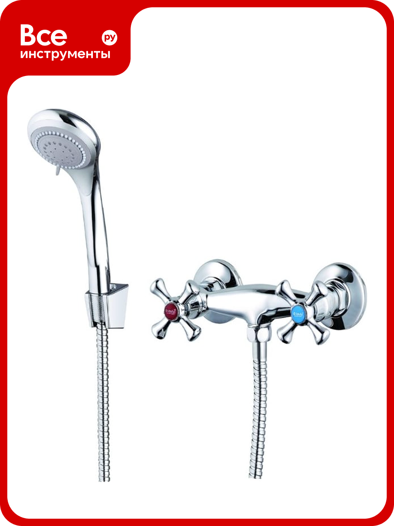 Смеситель для ванны G-lauf без излива с душевой лейкой, хром QTZ5-A827