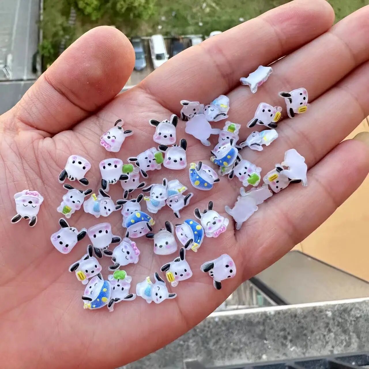 50 шт. Шармы Sanrio: Hello Kitty, Kuromi, Melody для дизайна ногтей G011-mix(50pcs)