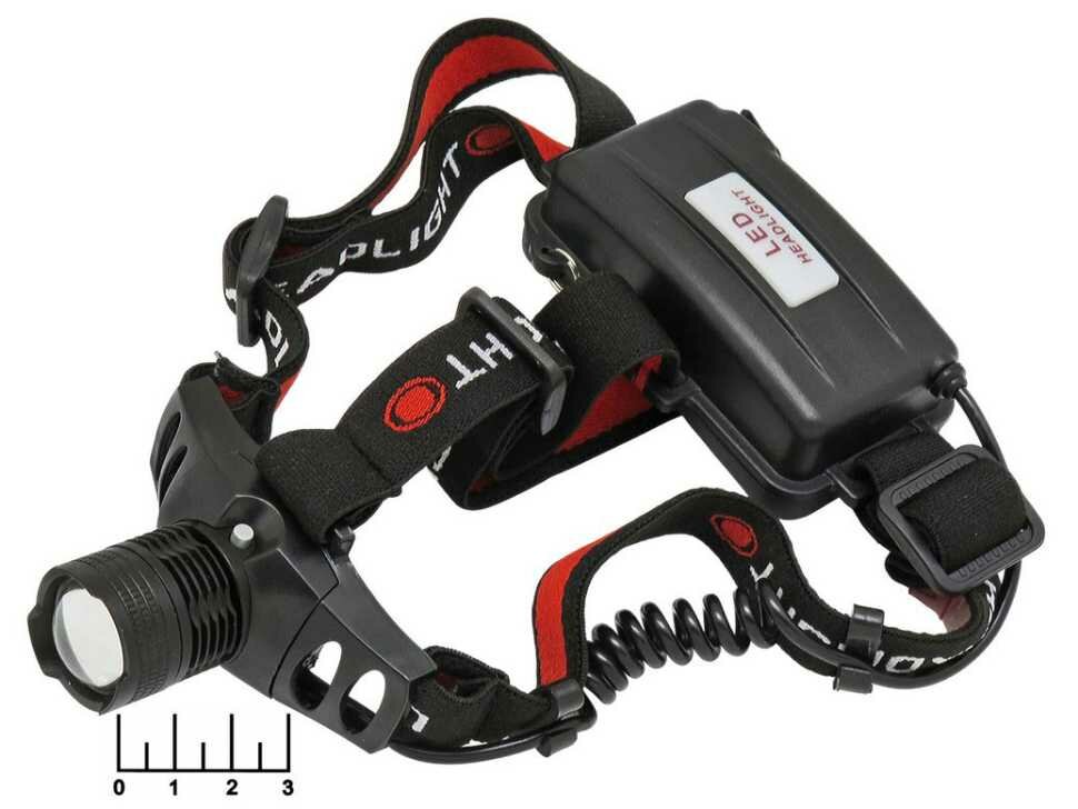 Фонарь налобный 1 светодиод 3W 3*AAA 3 режима Облик 2032 zoom
