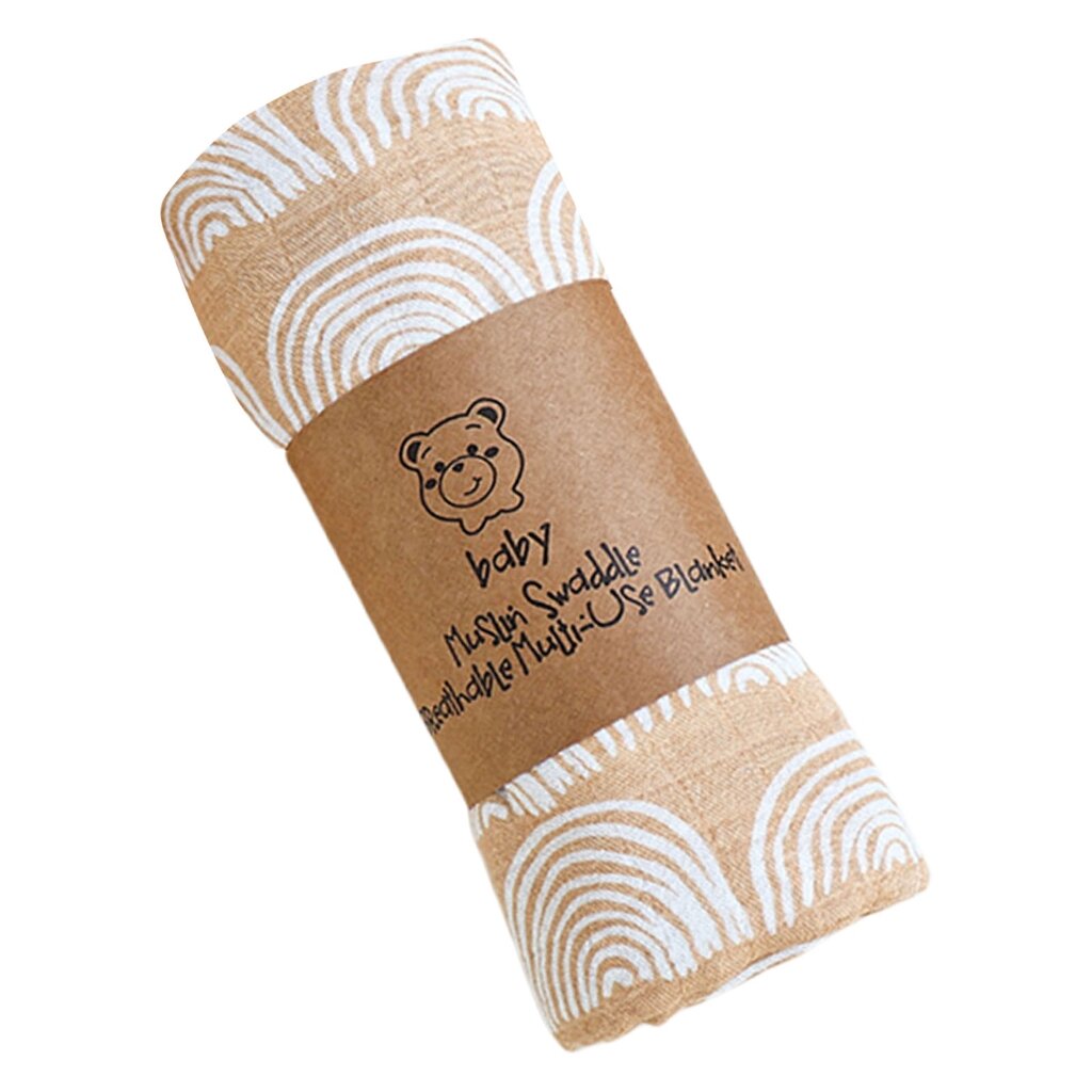 Полотенца для обертывания новорожденных, летние тонкие детские полотенца для пеленания, марлевые полотенца, мягкие и дышащие -радуга ручной росписи