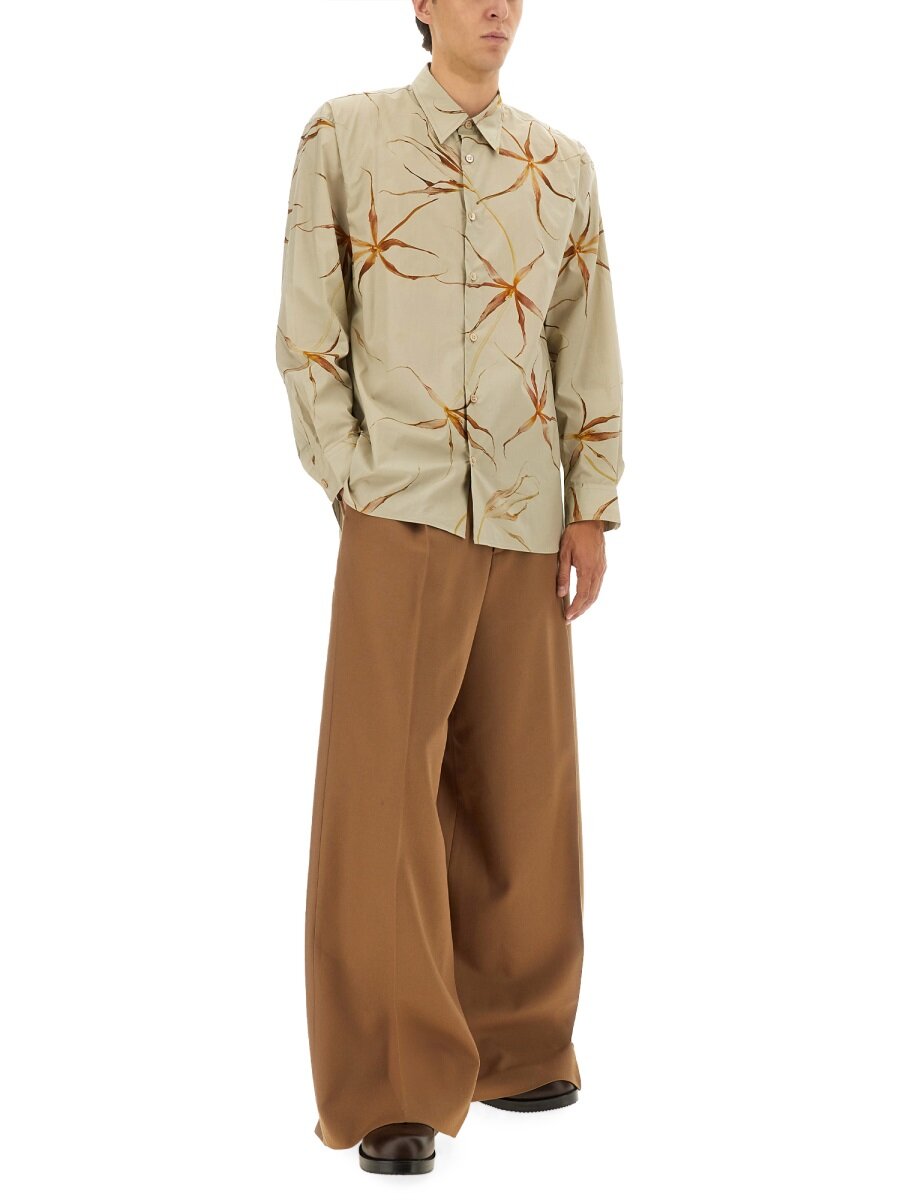 Брюки классические Dries Van Noten, размер 48, бежевый — фото 1