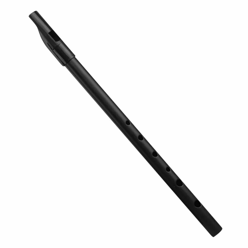 Ирландская свирель в тональности ре-мажор, 6 отверстий, из алюминиевого сплава, чёрная