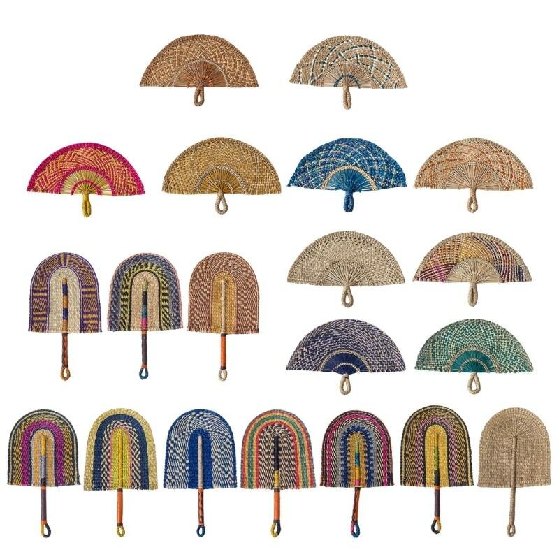 Ручной работы плетёный веер для декора стен