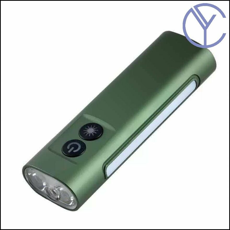 Многофункциональный фонарик Wurkkos HD01 серебристого цвета, бестселлер с белым и зеленым светом 1200 люмен, а также боковой RGBподсветкой и индексом цветопередачи 90CRI