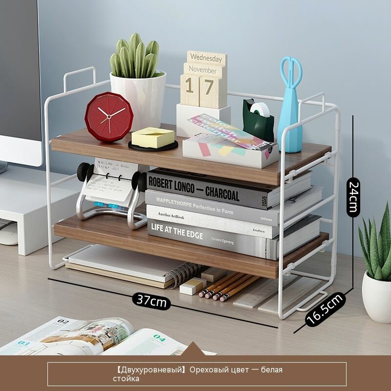 IKEA Полка Настольная Прямая, 37х16.5х24 см, 1 шт.