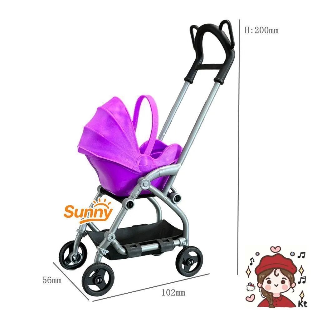 1 Шт Коляска для кукол Барби, аксессуар для куклы 1/6