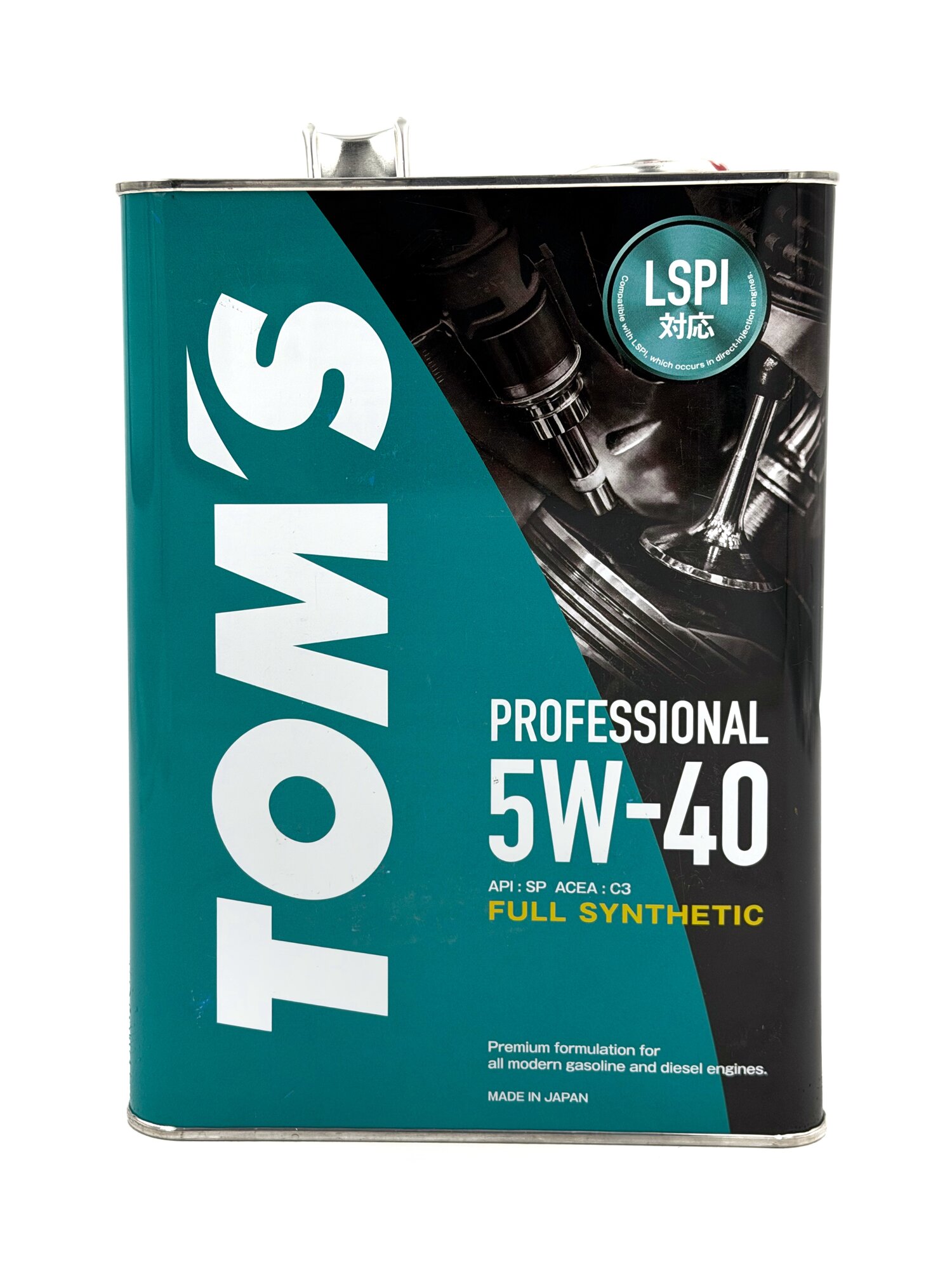 Масло моторное Tom's Professional 5W-40, 4 литра, синтетическое