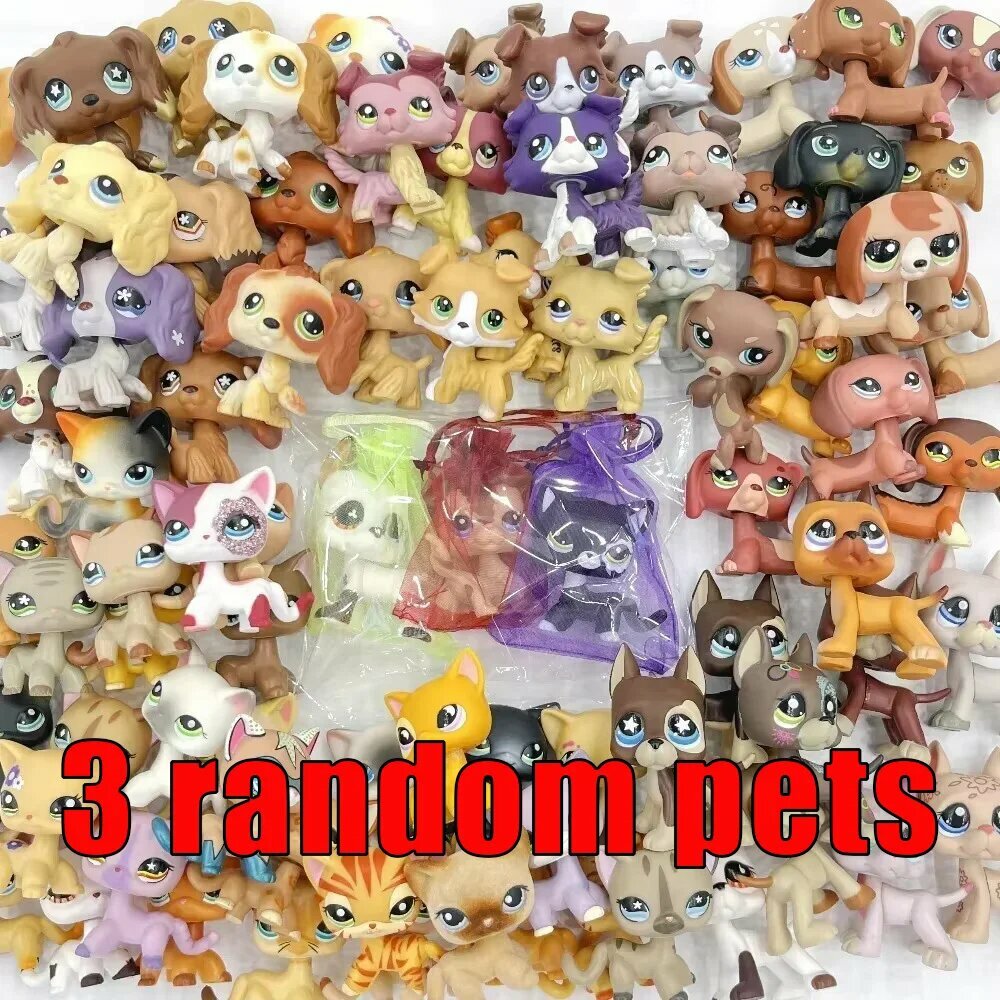 Коллекционные фигурки YOSKD: олень, кот, кролик 3 random pets