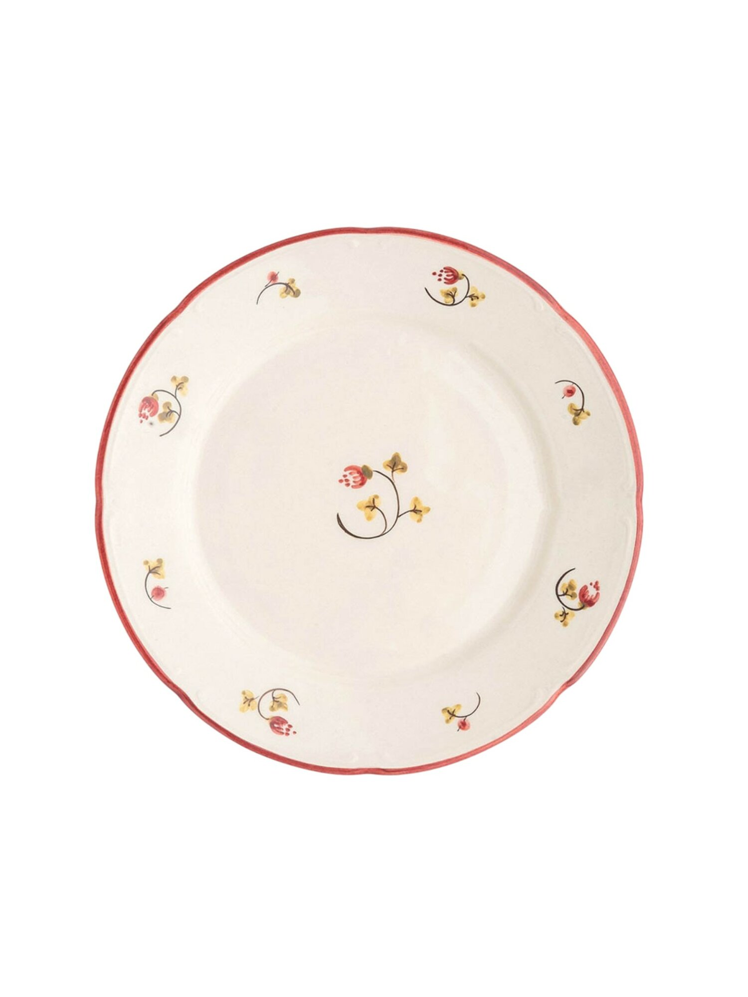 Тарелка закусочная Дымов Керамика Шиповник, диаметр 20 см, керамика