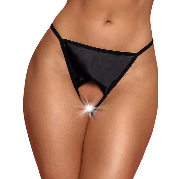 Трусики-стринги Amor El "ALICANTE", с доступом, черные, Испания