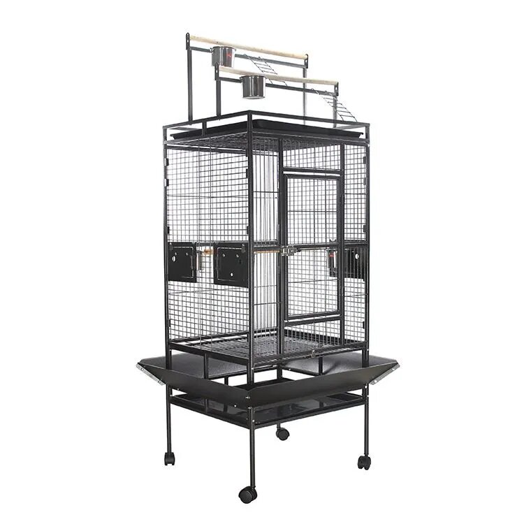 Клетка для птиц Triol B-001B , черный металлик, 830х770х1720 мм