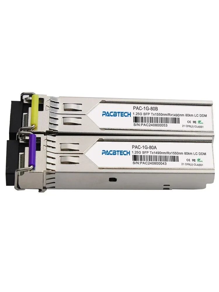 Трансивер SFP BIDI одномодовый 1.25G 80км WDM 1490/1550нм порт LC