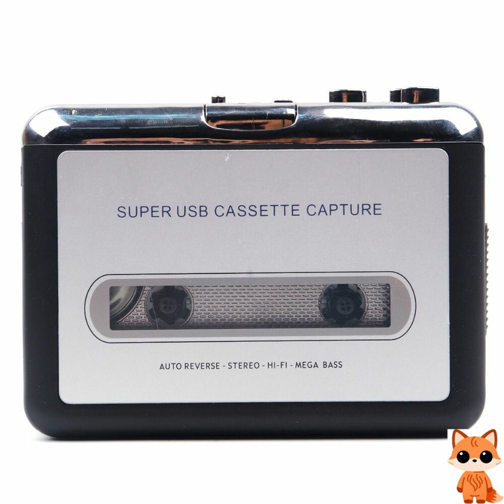 Плеер MP3 для оцифровки аудиокассет с USB / Кассетный MP3 плеер В комплекте диск и инструкция, упаковка может быть новой или старой, отправляется случайным образом