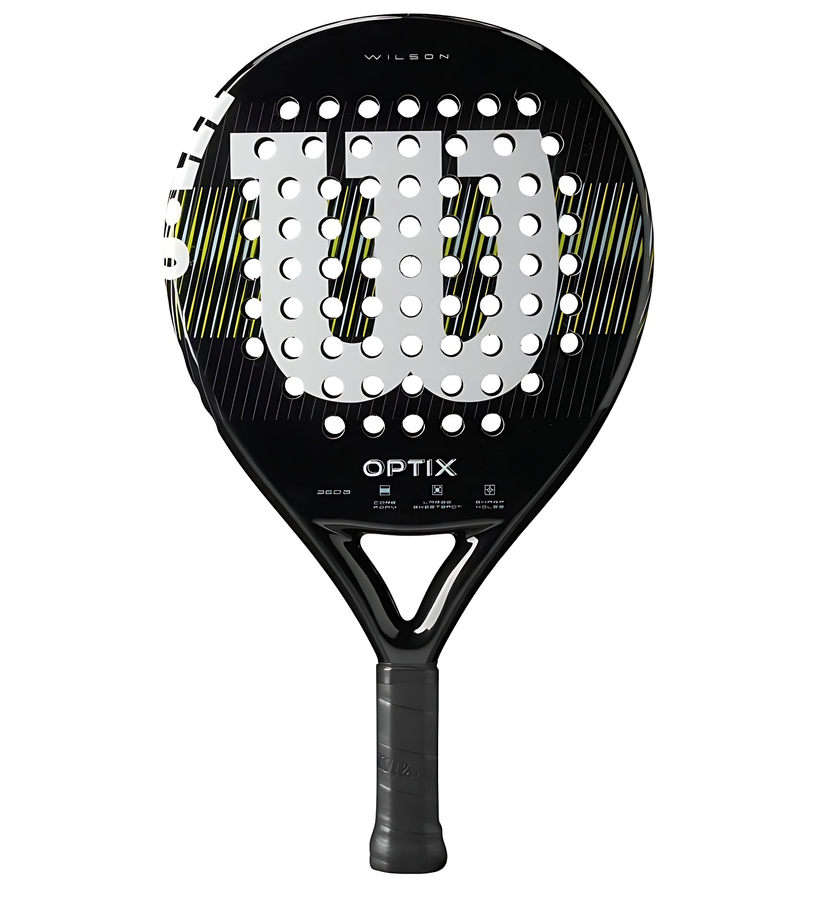 Ракетка для падел тенниса Wilson Optix V1 Black 2025 для начинающих