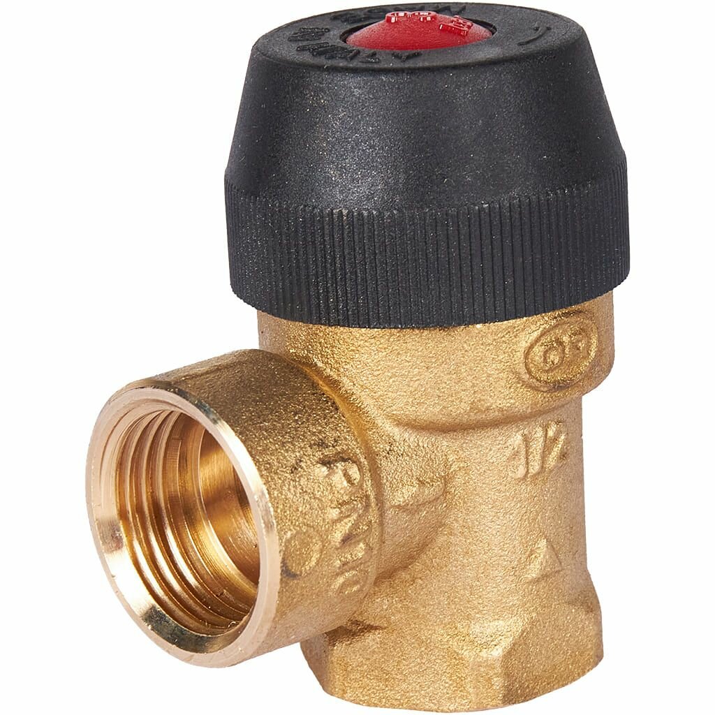 Клапан предохранительный STOUT для отопления 1/2"х1/2" (487.130) 3 бар SVS-0010-013015