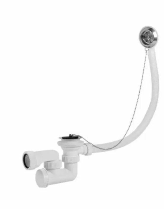 Сифон для ванны с выпуском с ревизией