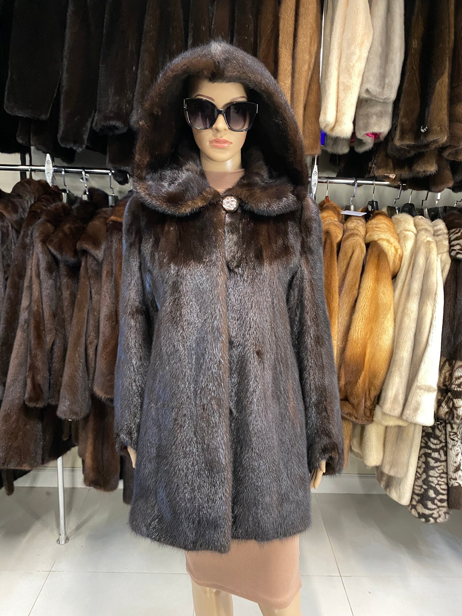 Шуба. Норка. Полушубок. Натуральный мех 48-50 р.