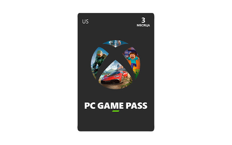 Карта оплаты Xbox Game Pass для ПК на 3 месяца (US) (Xbox Live (US); PC; Регион активации США)