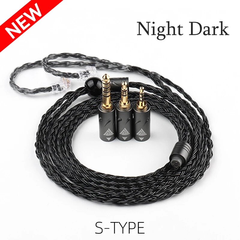 Аудиокабель QKZ Q1 MAX Black S-TYPE