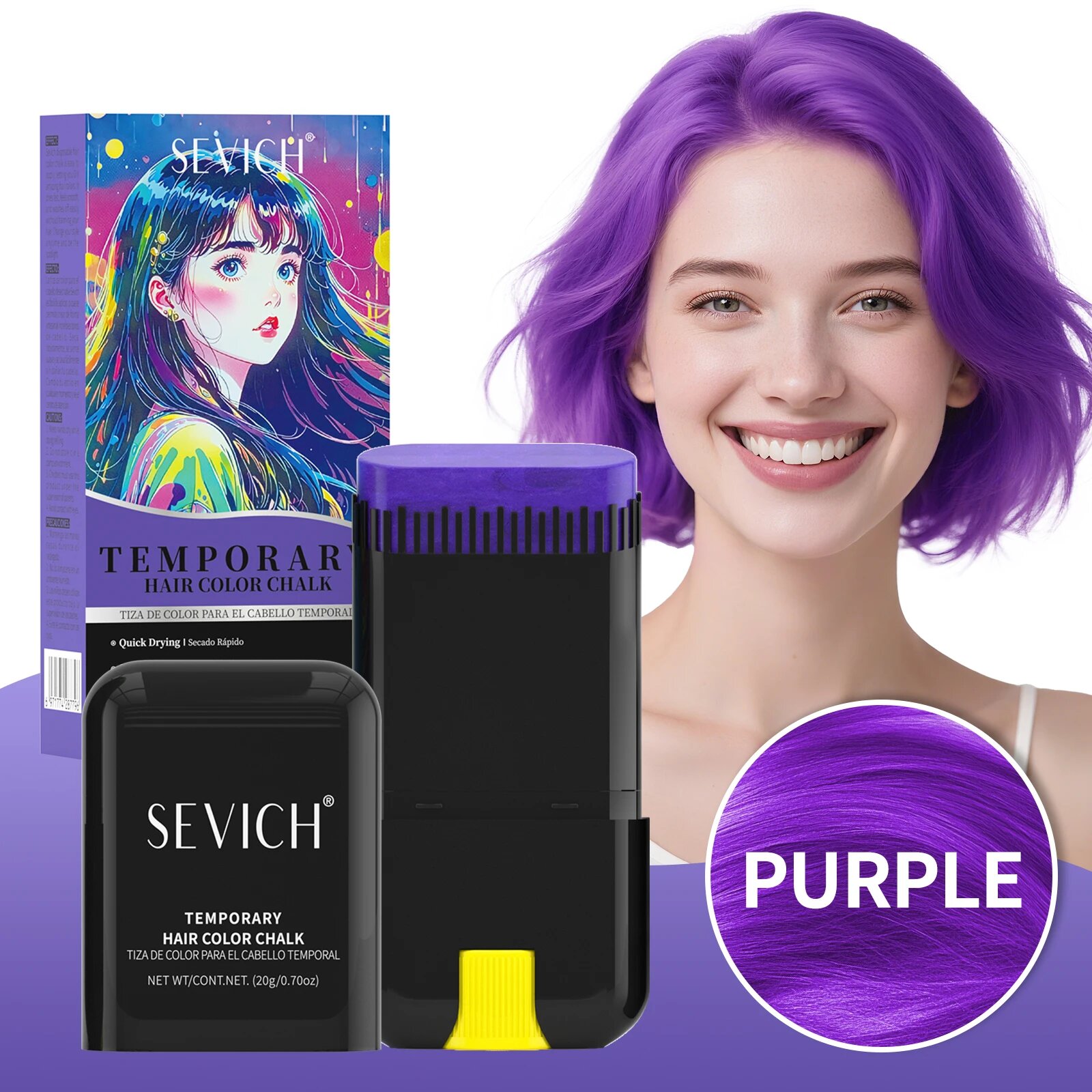 Одноразовая Временная Краска Для Волос В Стике: Растительный Крем-краска, Стойкая, В Стиле Мелка, Для Рождественских Причесок