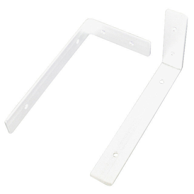 Кронштейн для полки 201034Б, 200х100х30х4 мм, сталь, белый, 1 шт