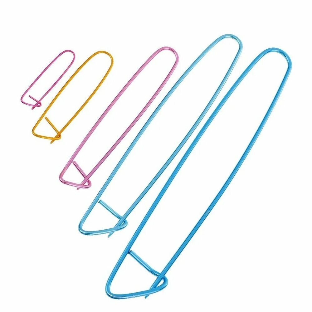 Набор из 5 швейных булавок для вязания и рукоделия, цветные, алюминиевые, для разметки петель