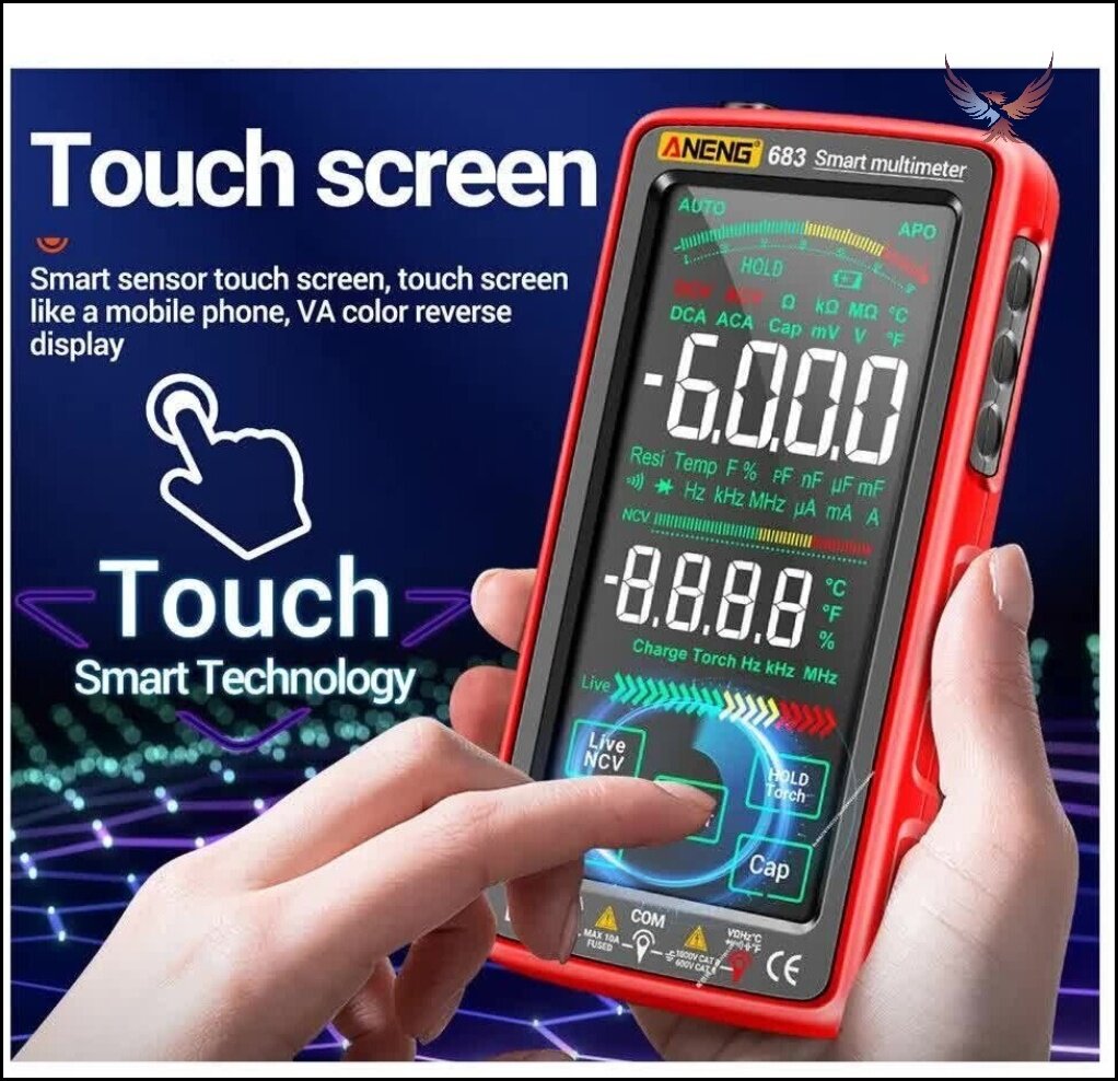 Мультиметр ANENG 683, с термопарой и USB Type-C, 152x76x25 мм