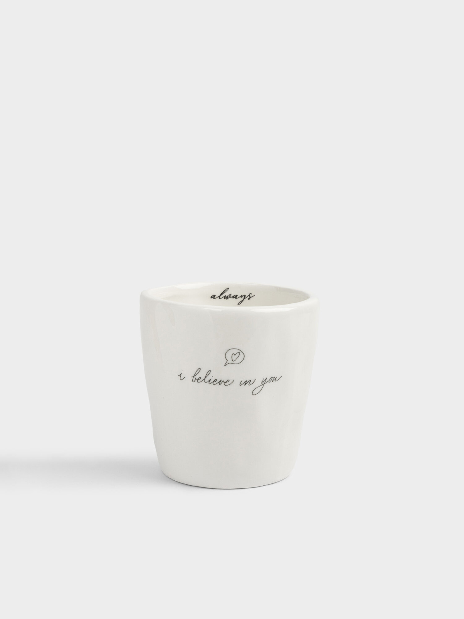 Стакан, 9 см, 320 мл, керамика D, молочный, Always, Crumple amour, Kuchenland