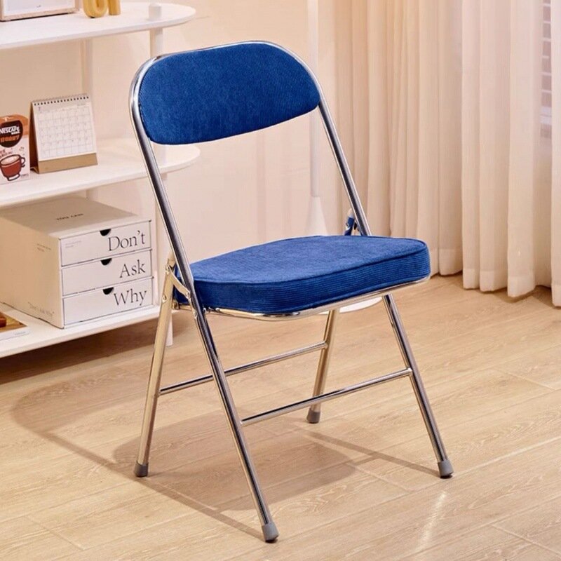 Складной стул с золотым каркасом, бархатное сиденье терракотового цвета, для дома и мероприятий, стильный