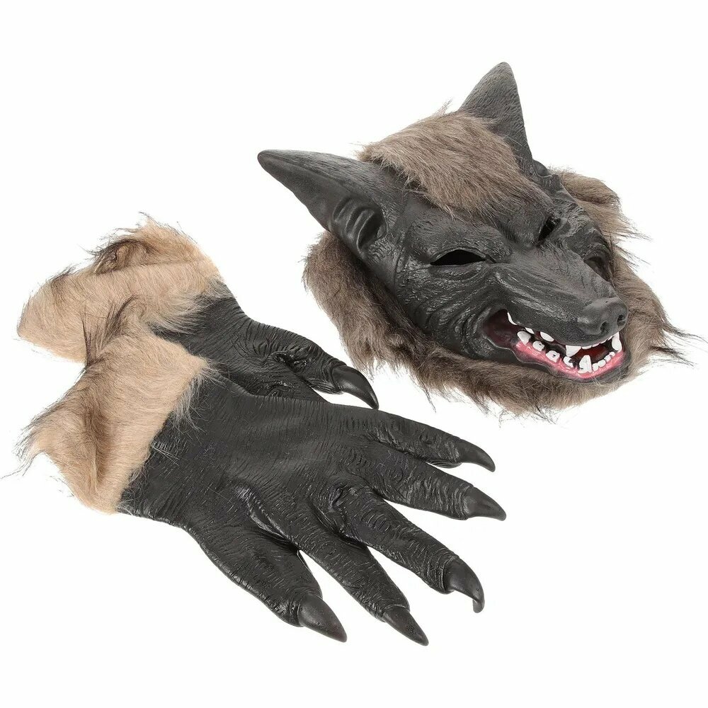 Маска Волка, Латексный Костюм, Для Тематических Вечеринок, 1 Комплект