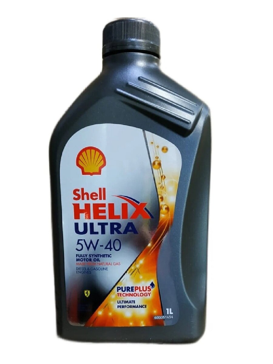 Масло моторное синтетическое Shell Helix Ultra 5w-40, 1 литр канистра