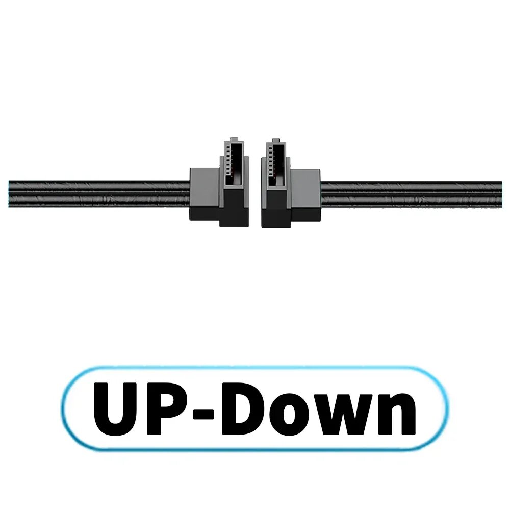 SPEEDIER Кабель SATA 3.0 для жесткого диска 80cm, UP-DOWN