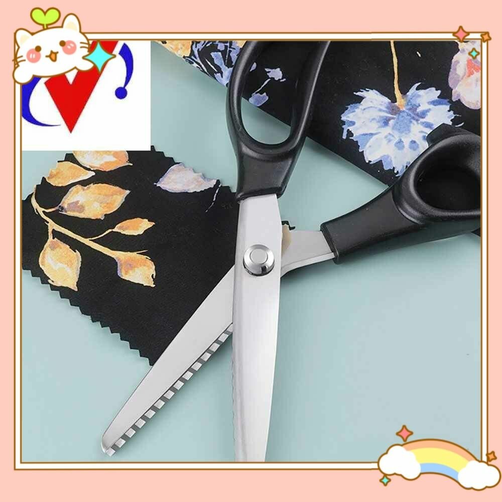 Ножницы портновские зигзаг шаг 5 мм, черный,1 шт.