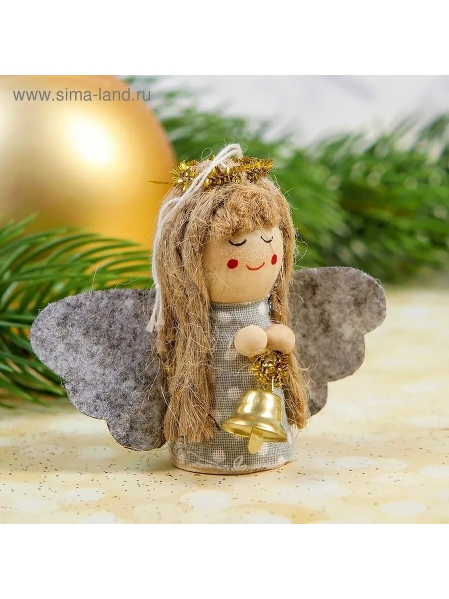 Зимний ангелочек — интерьерная подвеска для елки