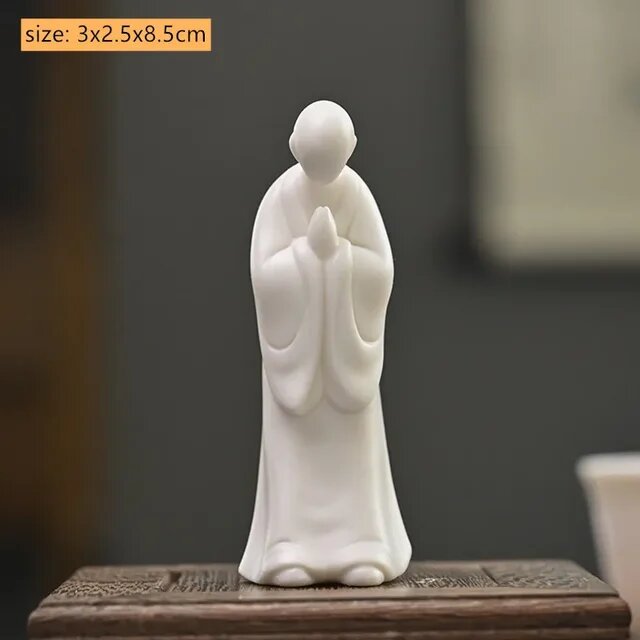 Керамические украшения в стиле дзен, фигурки чайных питомцев, статуэтки Будды, китайские чайные сервизы, маленькие фигурки монахов, аквариумы, украшения для бонсай, настольные украшения, изделия ручной работы.