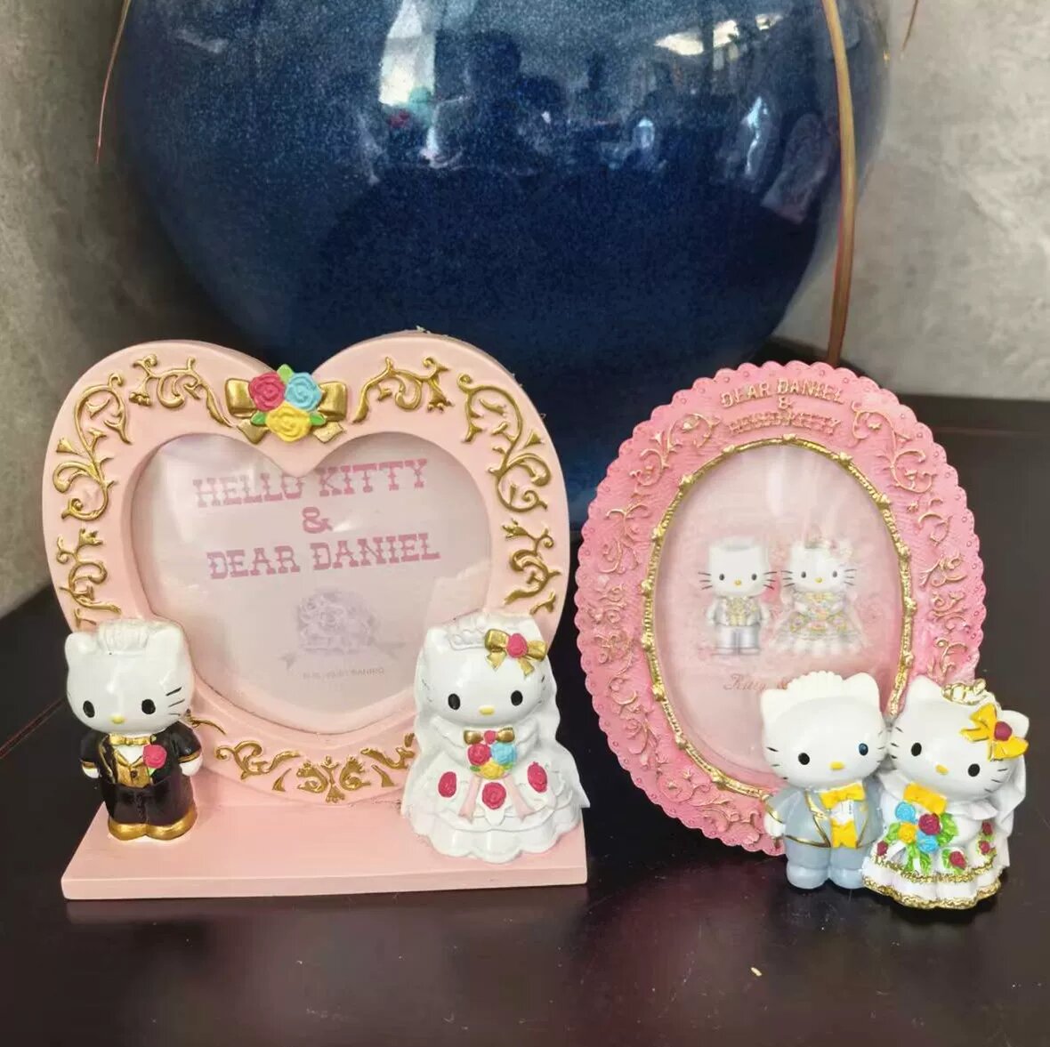 Набор кадров Polaroid 3 дюйма в форме сердца и овала с рисунком Hello Kitty, черный и серый цвета, резиновые подарки