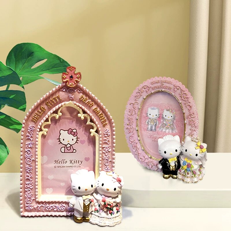 Набор кадров Polaroid 5 и 3 дюйма с рисунком Hello Kitty, белый и черный цвета, резиновые, подарок на годовщину