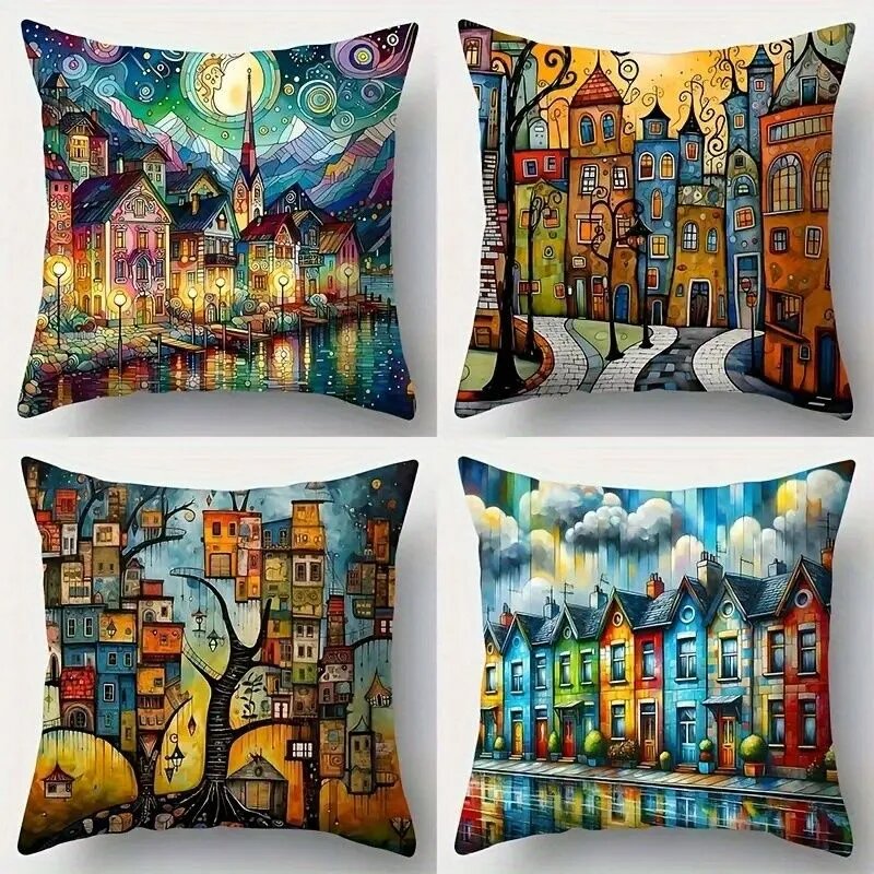 Наволочка декоративная 45x45 см, 4 шт.