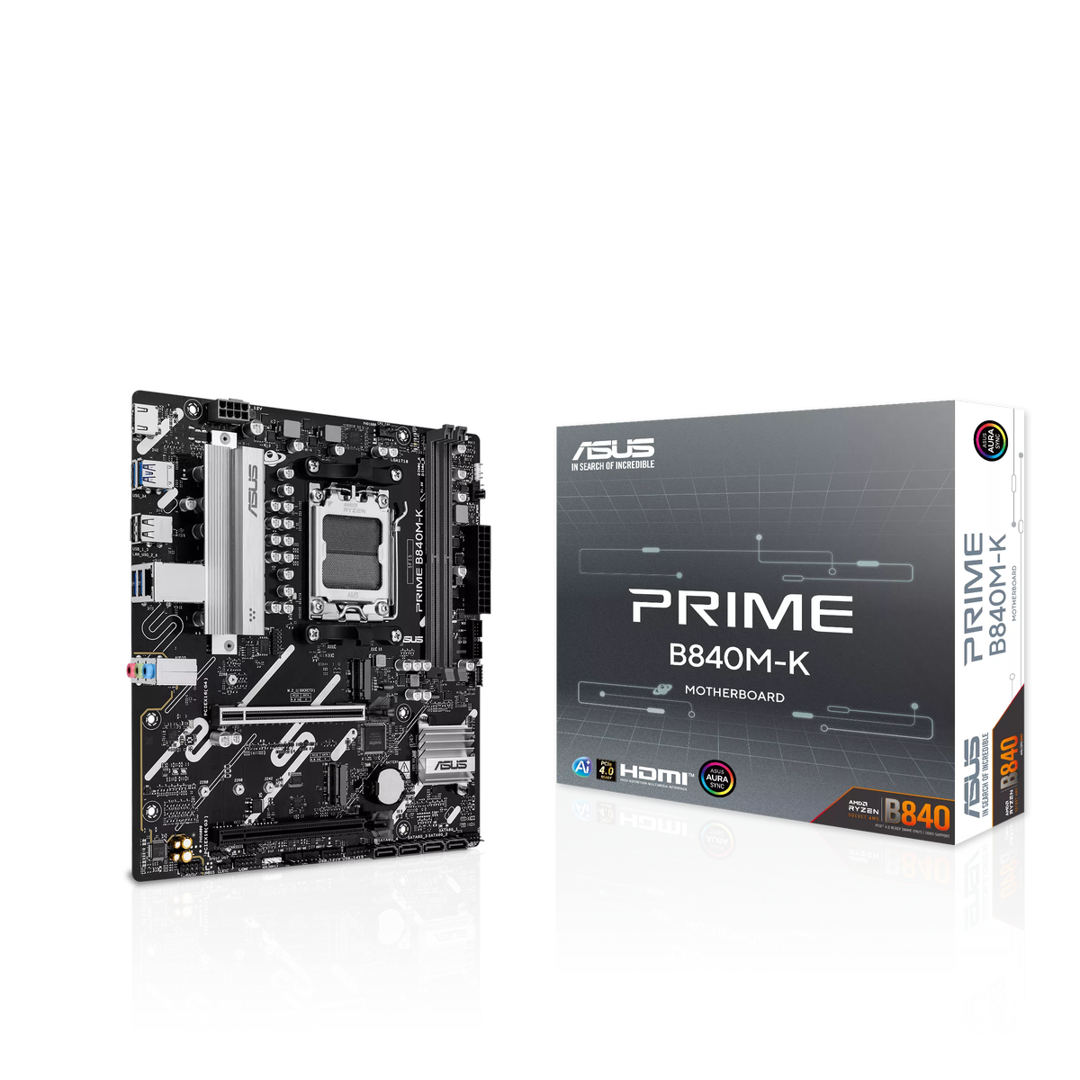 Материнская плата ASUS B840M-K, AM5, AMD B840, Micro-ATX, RTL (90MB1PK0-M0EAY0)