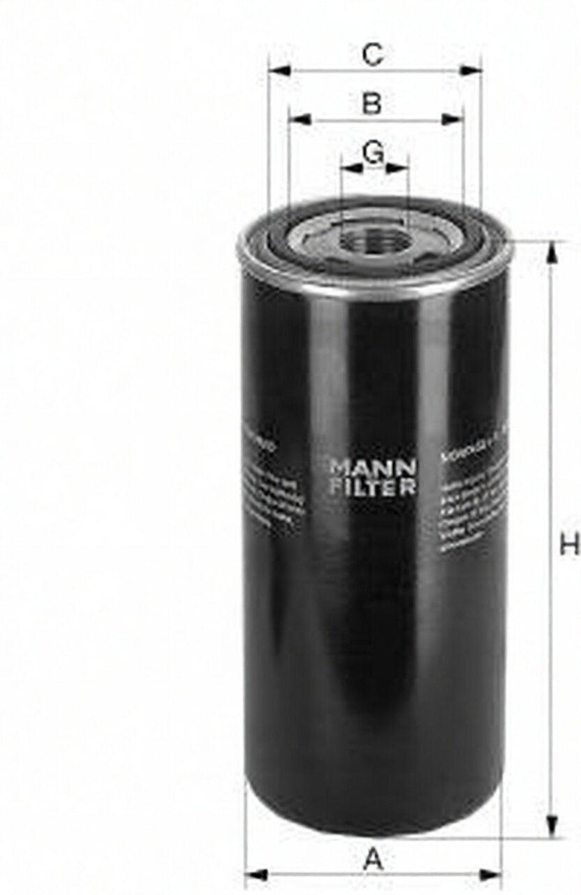 Фильтр гидросистемы VOLVO TRUCK, RENAULT TRUCK WD962 MANN-FILTER арт. WD962