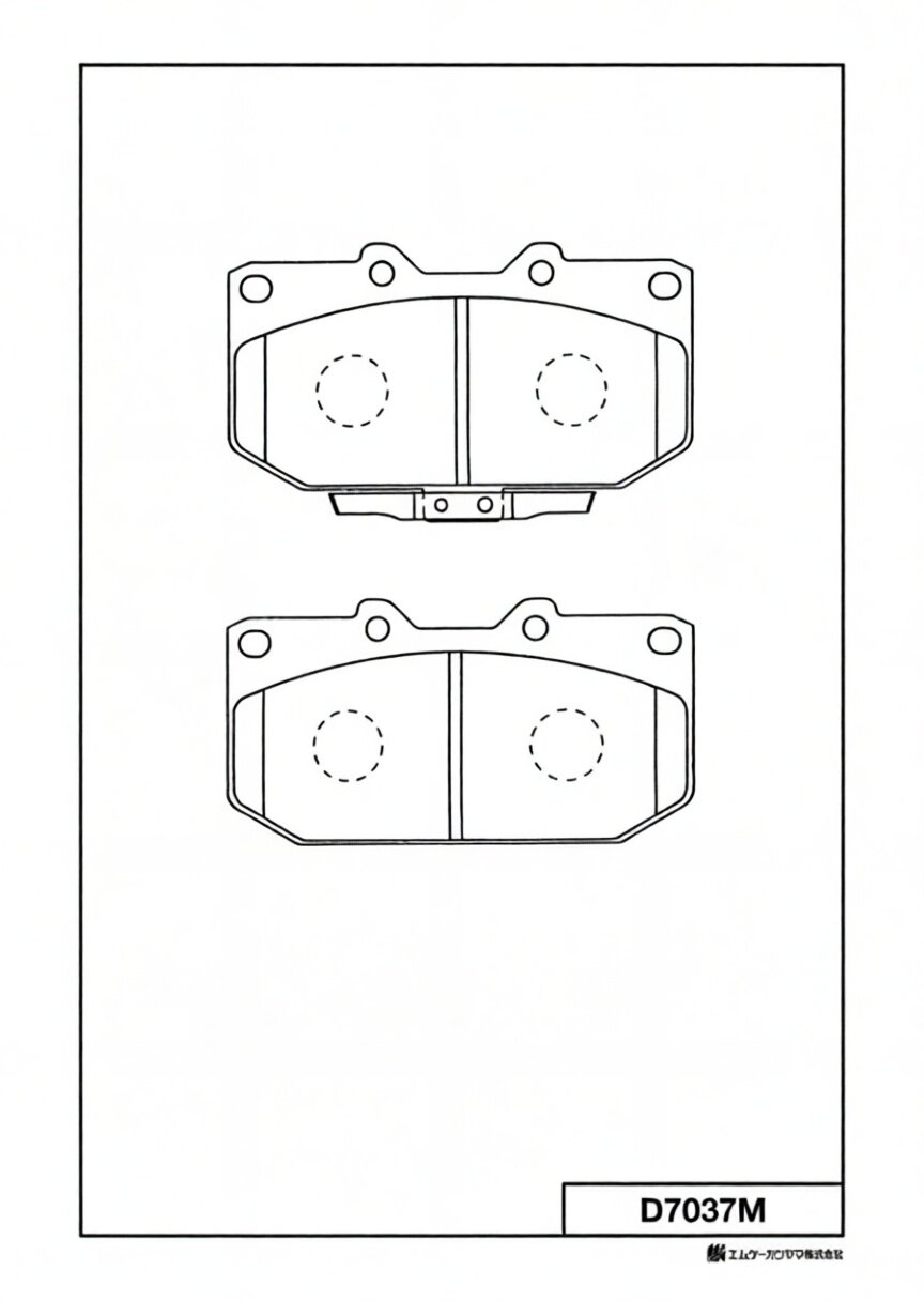 Колодки тормозные дисковые пер. SUBARU IMPREZA 98-00 D7037M MK KASHIYAMA арт. D7037M