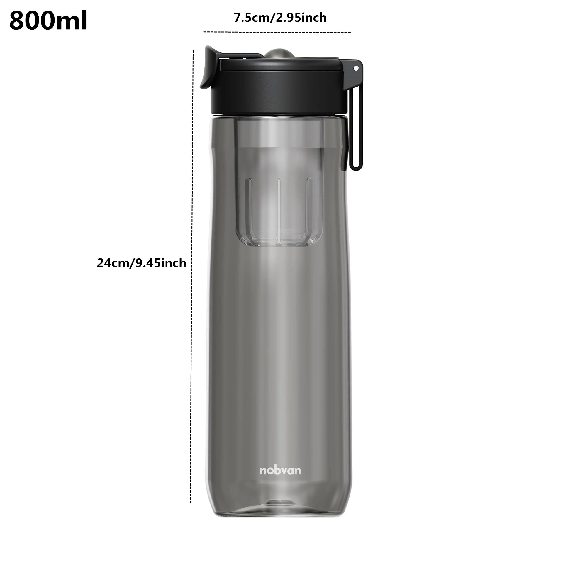 Термос Tritan 800ml gray
