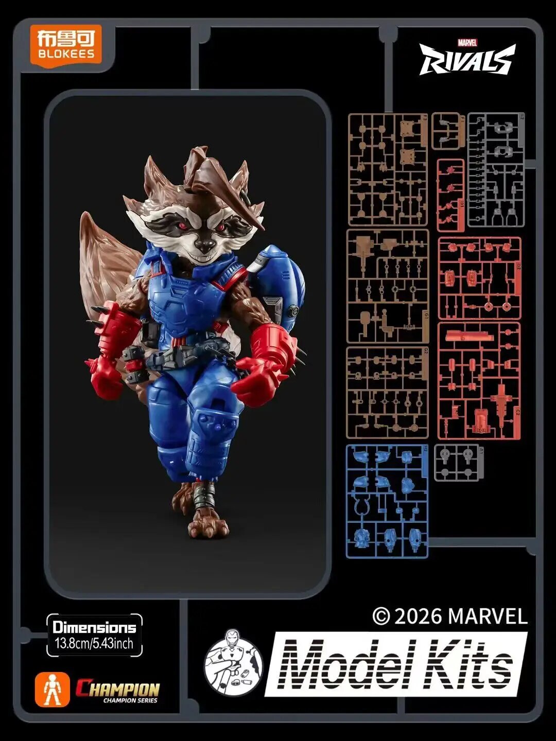 Сборная фигурка BLOKEES Venom Marvel CHAMPION Rocket Raccoon