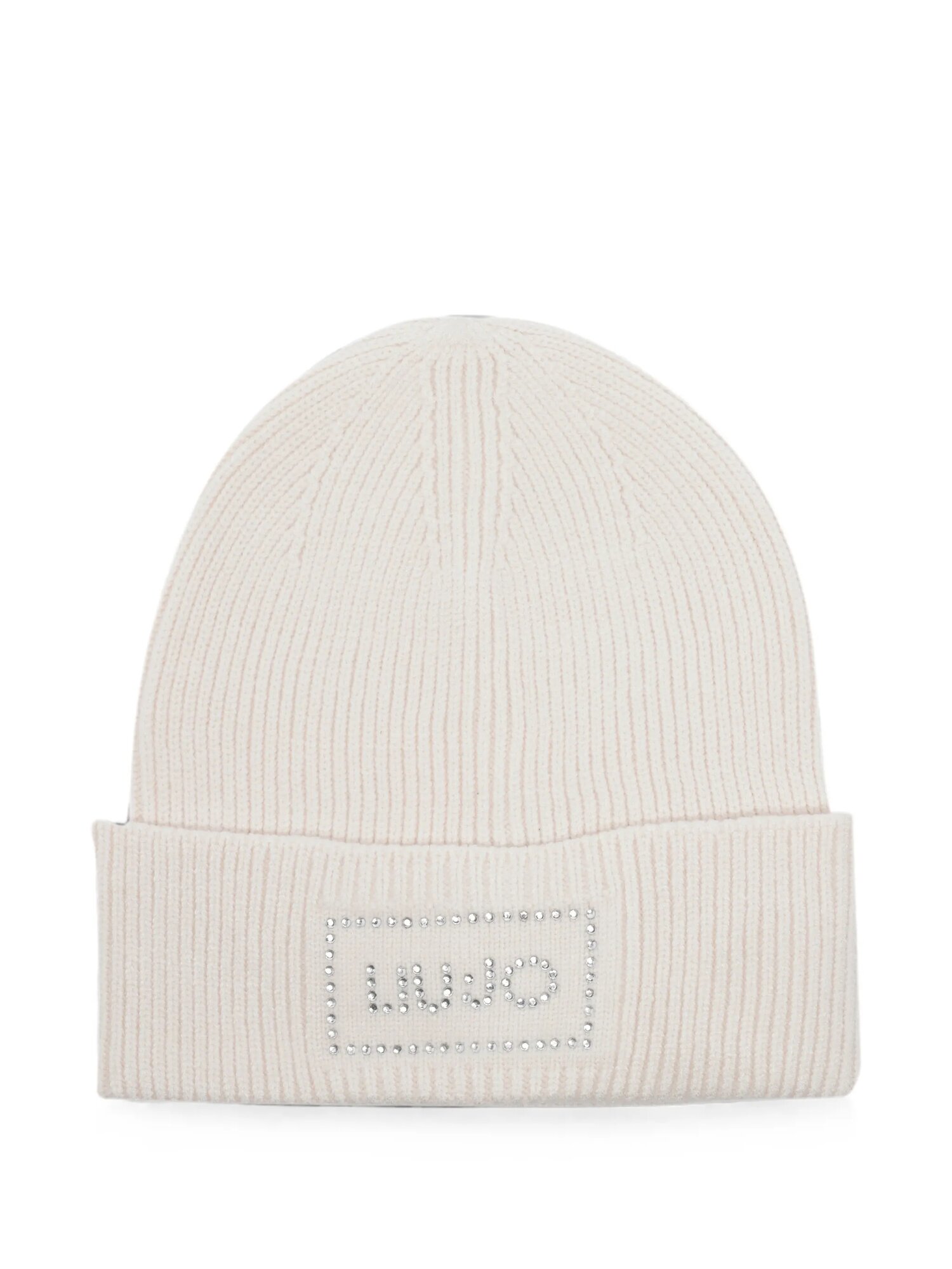 Шапка Strass-embellished logo-patch beanie hat для девочек
