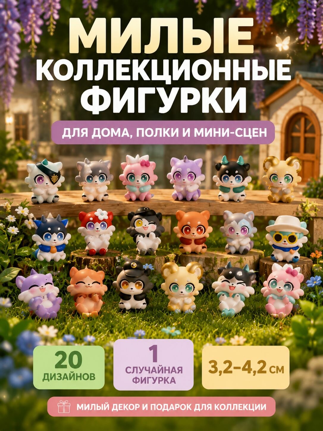 Слепой бокс с фигурками Химера из Honkai: Star Rail, мини фигурка для коллекции, декор для стола, 1 штука случайная коллекционная миниатюра интерьерная фигурка случайный предмет